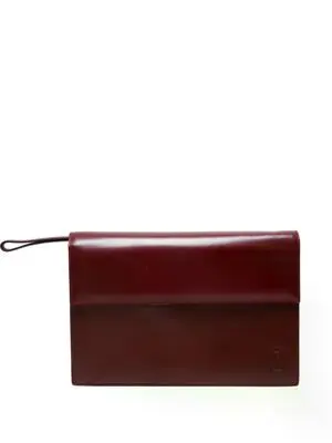 CARTIER 1990-2000s Leather Flap Clutch Bag