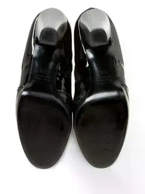 Miu Miu Patent-leather Block Heel Boots