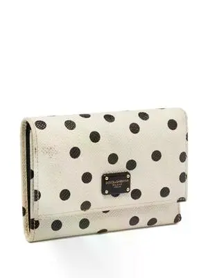 Dolce & Gabbana Polka-dot Leather Wallet