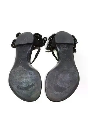 Alexander McQueen Butterfly-detail Leather Sandals