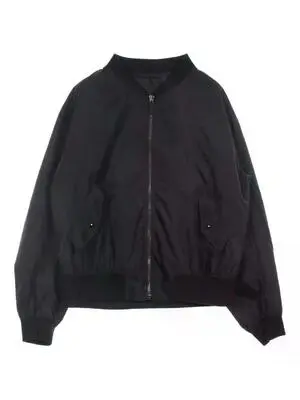 Prada 2010s Logo-plaque Bomber Jacket
