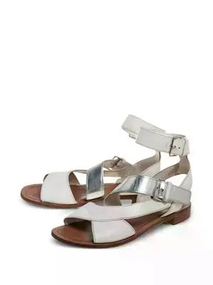 Prada Leather Buckle Sandals