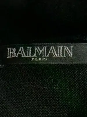 Balmain Wool Blend Crew Neck Sweater