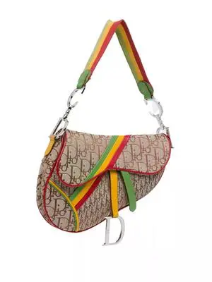 Dior Diorissimo Rasta Saddle Shoulder Bag - Brown