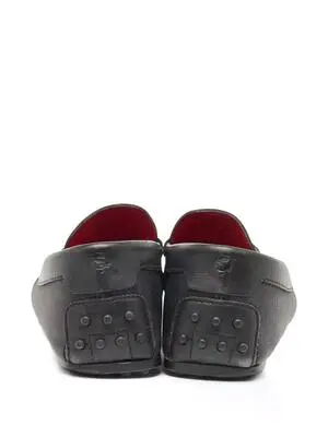 FERRAGAMO Leather Driver Loafers
