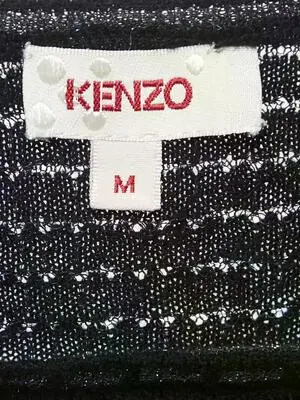 Kenzo Metallic Stripe Wool Dress