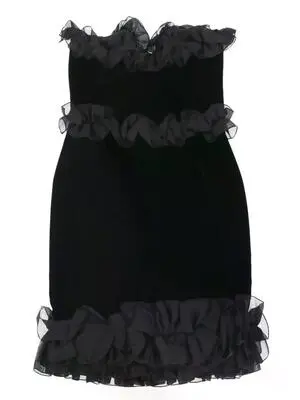 Saint Laurent 1980s Ruffled Mini Dress