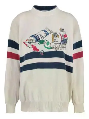Iceberg Embroidered Paint Tubes Sweater