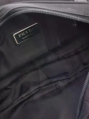 Prada Logo-plaque Belt Bag - Black