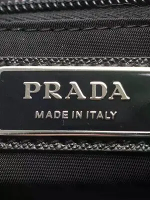 Prada Logo-plaque Belt Bag - Black