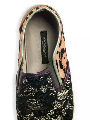 Dolce & Gabbana Mix-print Slip-on Sneakers