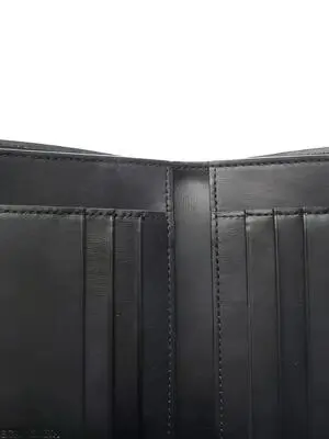 Bottega Veneta 2020s Signature Intrecciato Design Leather Wallet - Black