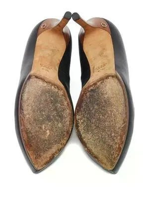 Gucci 2024 100mm Leather Pumps