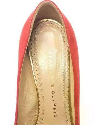 CHARLOTTE OLYMPIA 140mm Dolly Platform Stiletto Pumps - Red
