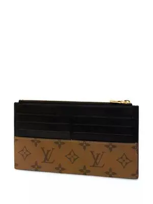LOUIS VUITTON 2021-2025 Monogram Reverse Slim Purse Long Wallets