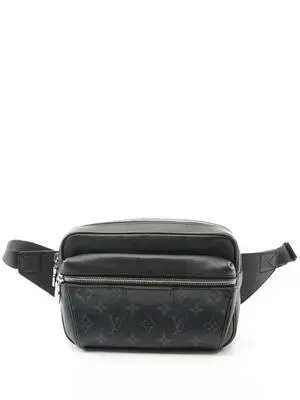 LOUIS VUITTON Eclipse Monogram Taigarama Belt Bag - Black