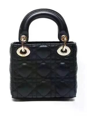 Dior Micro Lady Tote Bag - Black