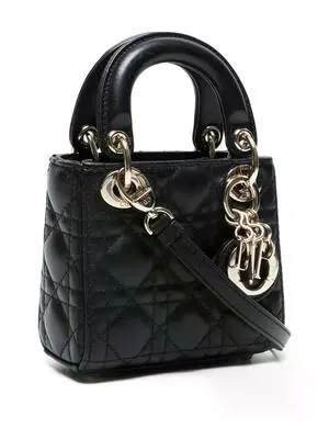 Dior Micro Lady Tote Bag - Black