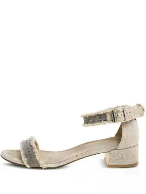STUART WEITZMAN Vaneli Chain-embellished Sandals