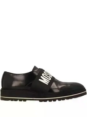 Moschino Logo-strap Loafers