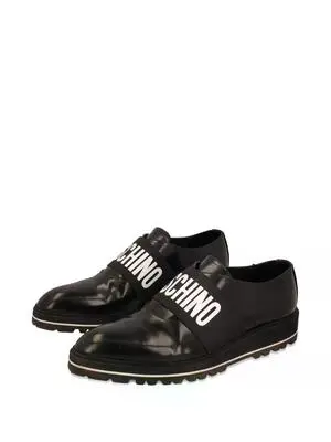 Moschino Logo-strap Loafers