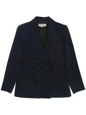 Saint Laurent Pre-owned 1970s Wool Double-breasted Blazer