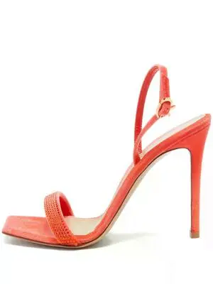 GIANVITO ROSSI 110mm Britney Strappy Sandals - Red