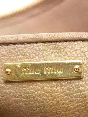 Miu Miu 2000s Madras Leather Tote Bag