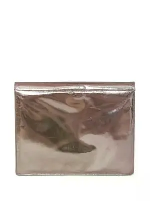 Vintage Metallic-effect Clutch Bag