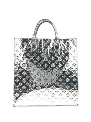LOUIS VUITTON 2009 Sac Plat Handbag - Silver