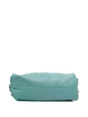 Bottega Veneta Lambskin Chain Pouch Shoulder Bag - Blue