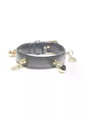 Prada 2010-2020s Leather Charm Bracelet - Black