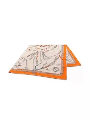Hermès 2010s Carré Jean 140 Printed Scarf - Neutrals