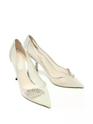 NICHOLAS KIRKWOOD 100mm Leaf-detail Pumps