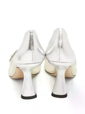 NICHOLAS KIRKWOOD 100mm Leaf-detail Pumps