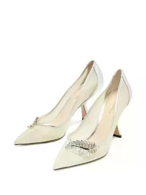 NICHOLAS KIRKWOOD 100mm Leaf-detail Pumps