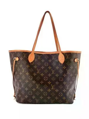 LOUIS VUITTON Neverfull Mm Monogram Canvas Tote Bag - Brown