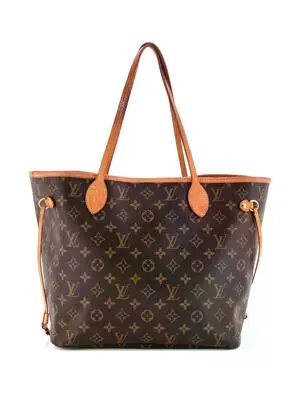 LOUIS VUITTON Neverfull Mm Monogram Canvas Tote Bag - Brown