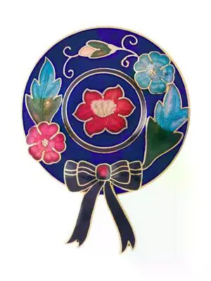 SUSAN CAPLAN 1980s Bonnet-shaped Brooch