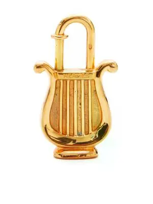 Hermès 1996 Harp Cadena Charm - Gold