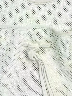 LANCEL Drawstring Leather Tote Bag