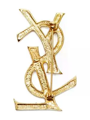 Saint Laurent 2000s Logo Brooch