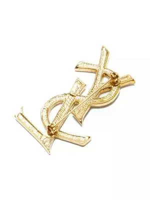 Saint Laurent 2000s Logo Brooch