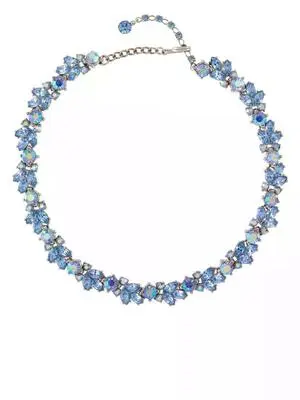 SUSAN CAPLAN 1950s Trifari Crystal-embellished Necklace - Silver