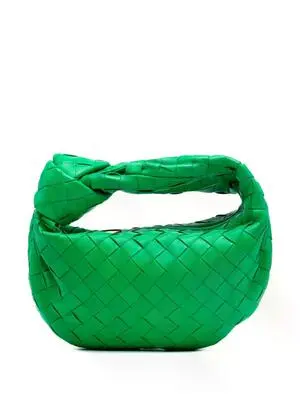 Bottega Veneta Mini Nappa Intrecciato Jodie Hobo Bag - Green