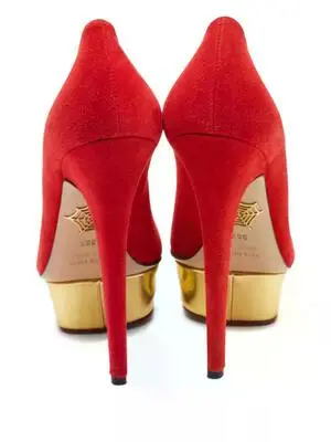 CHARLOTTE OLYMPIA 120mm Suede Pumps