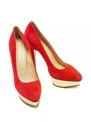 CHARLOTTE OLYMPIA 120mm Suede Pumps