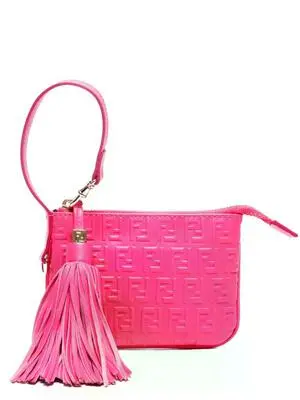 Fendi Zucca Clutch Bag - Pink