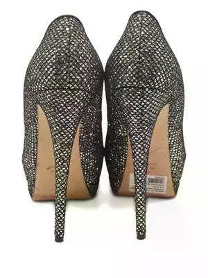 GIUSEPPE ZANOTTI 150mm Glitter Peeptoe Pumps
