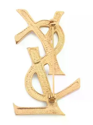 Saint Laurent Cassandre Embellished Brooch